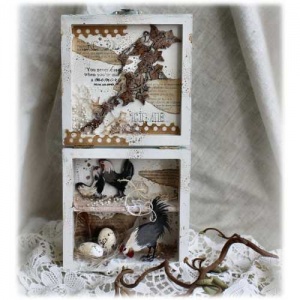 Cockrell Foraging MDF Wood Bird Shape for altered art and craft projects